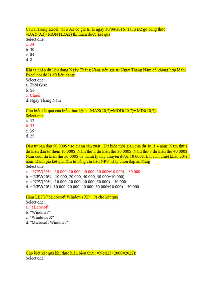 T NG Ôn Tin QTNL | PDF