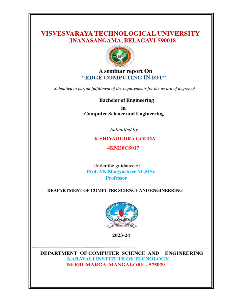 Edge Computing in Iot PDF | Download Free PDF | Internet Of Things | Computer Network