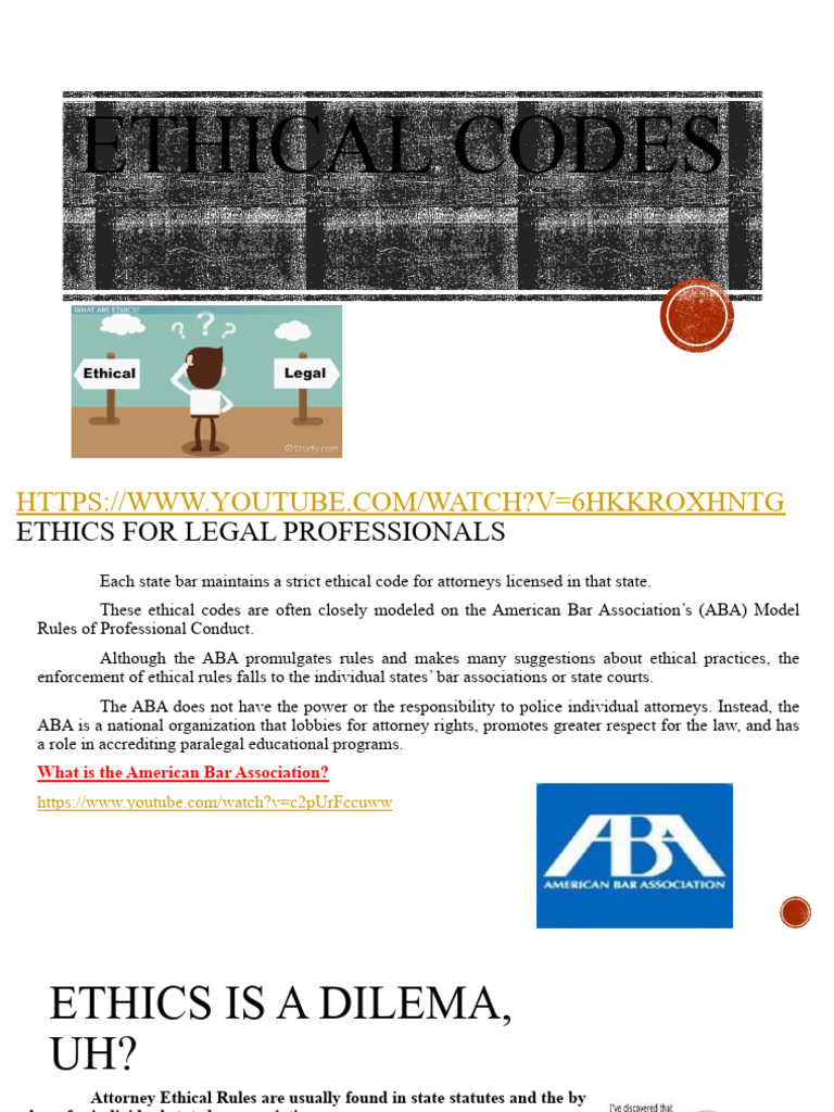 10.-Ethical codes | PDF | Disbarment | American Bar Association