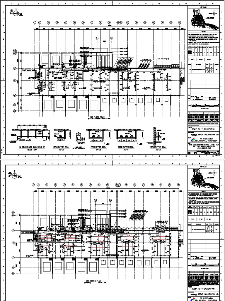 23.06.05 Shop Drawing Fire Fighting Piping Layout & Support SS 116 | PDF