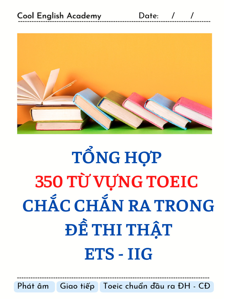 350 Từ Vựng Toeic AVĐV UTE | PDF