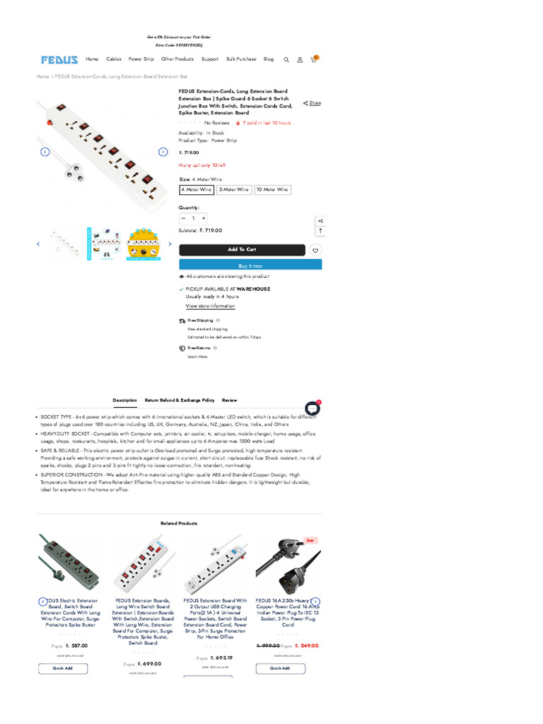 6 Socket Power Strip Pdf Ac Power Plugs And Sockets Power Engineering