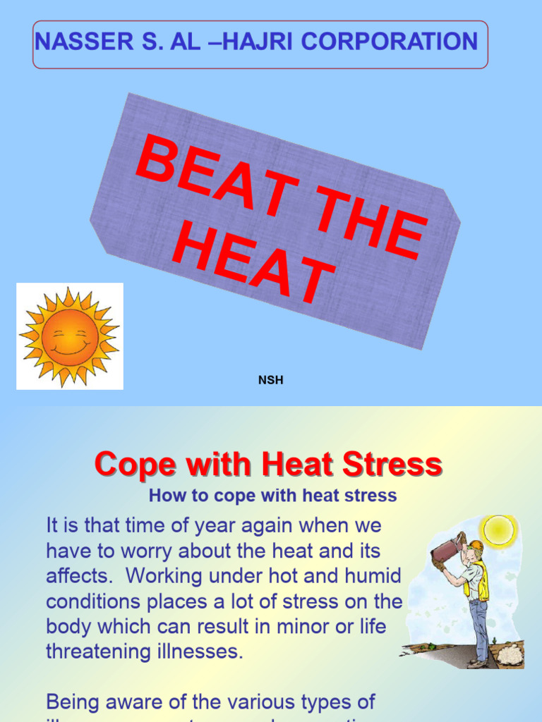 Heat Stress Training | PDF | Hyperthermia | Human Diseases And Disorders