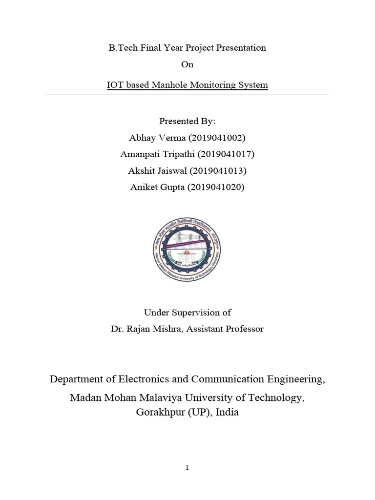 Project Report 2nd Time - 230324 - 151825 | PDF | Arduino | Internet Of Things