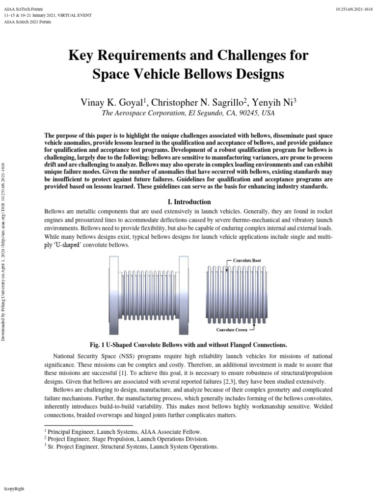 Goyal Et Al 2021 Key Requirements and Challenges For Space Vehicle ...