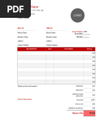 Salary Invoice Template | PDF