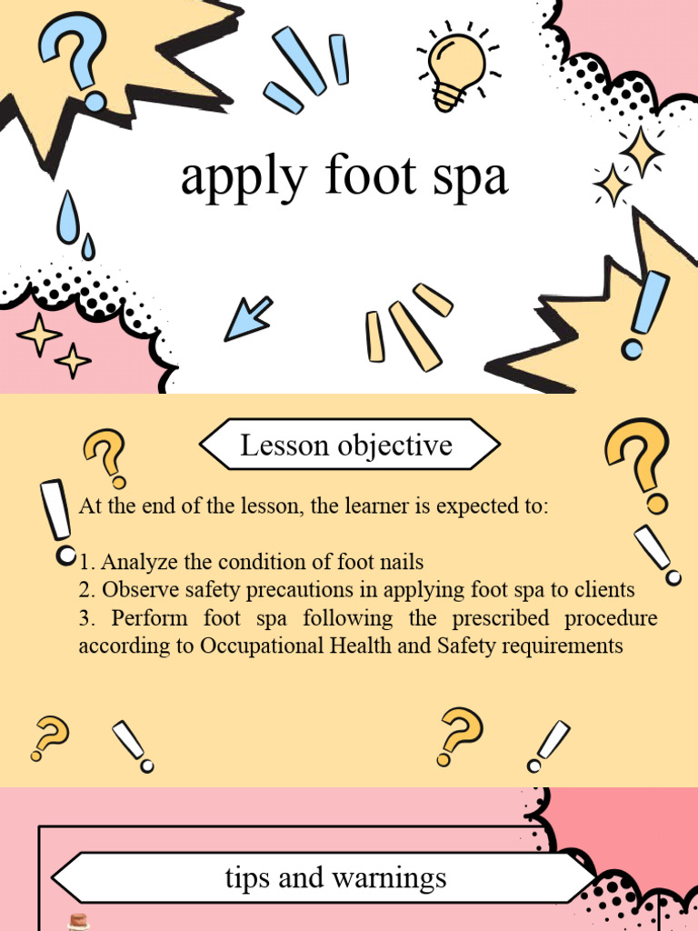 Apply Foot Spa | PDF | Nonverbal Communication | Foot