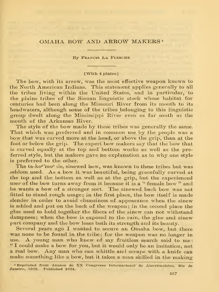 Omaha Bow Makers | PDF | Arrow | Bow And Arrow