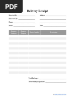 Delivery Docket Template PDF | PDF