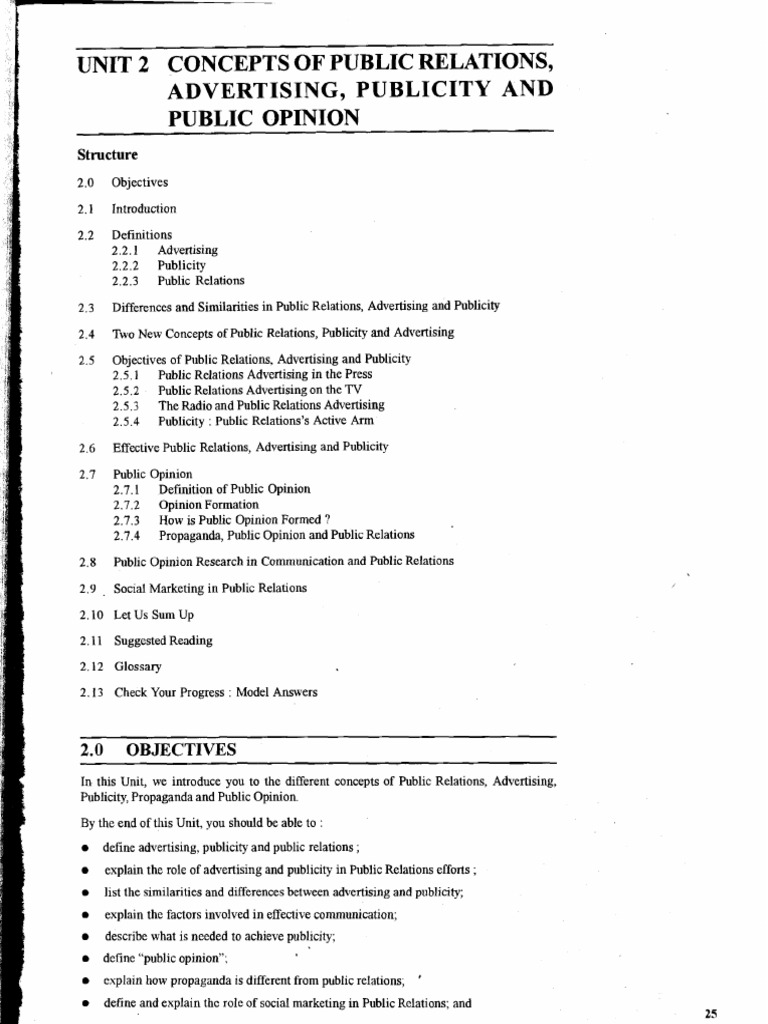 Unit 2 | PDF | Public Relations | Advertising