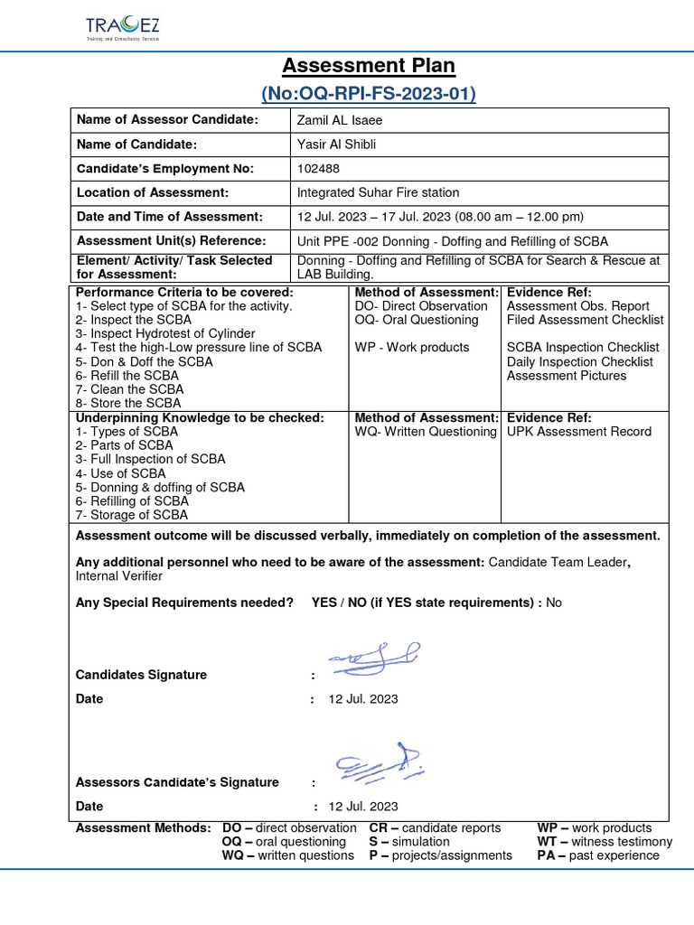 5c - Assessment Portfolio - Assessor 2 - Candidate 1 | PDF | Cognition