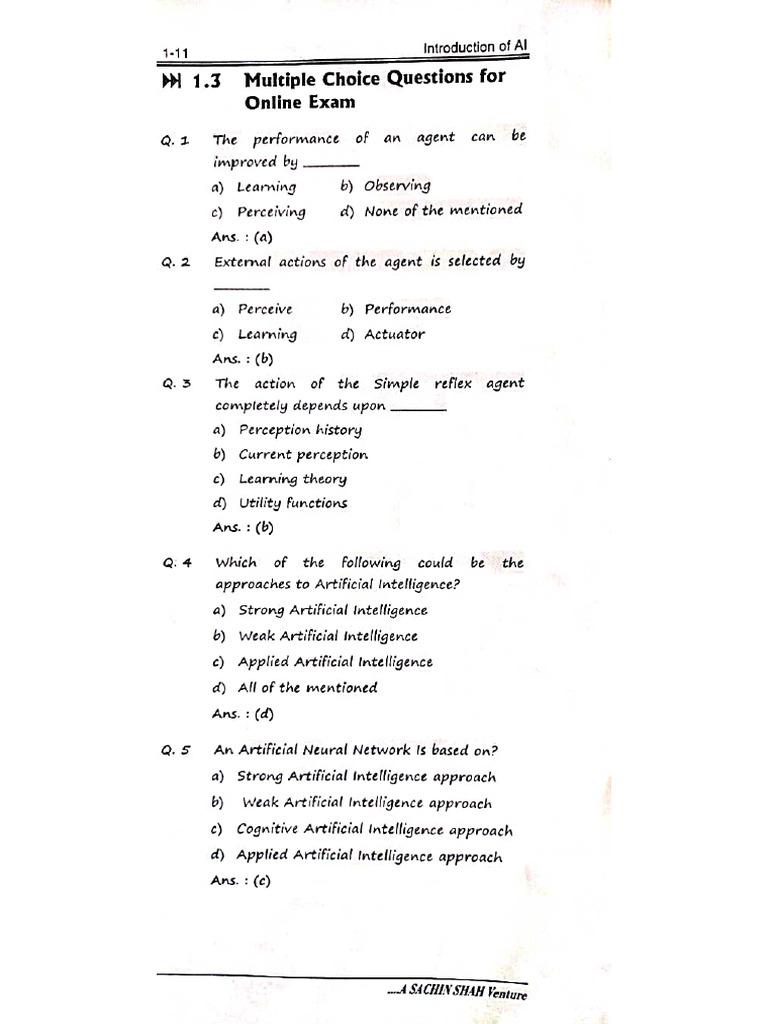 Unit 1 MCQ | PDF