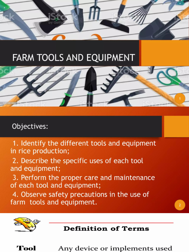 Farm Tools and Equipment | PDF