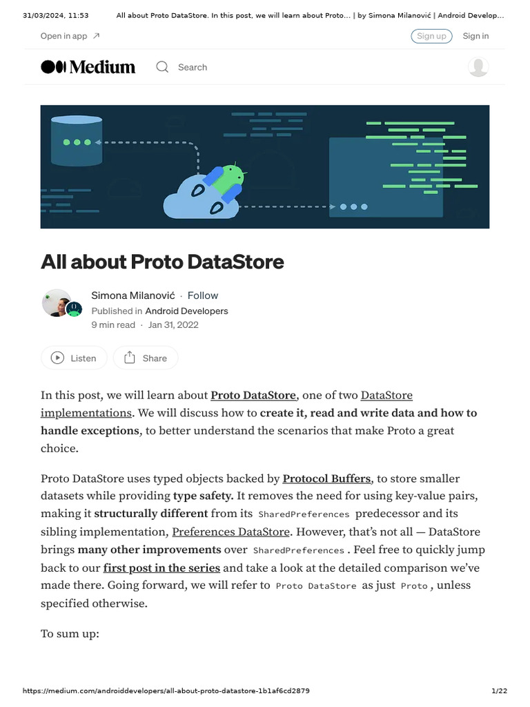 All About Proto Datastore In This Post We Will Learn About Proto By Simona Milanović