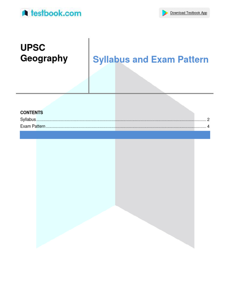 UPSC Geography Syllabus Guide | PDF | Conservation Biology | Geomorphology