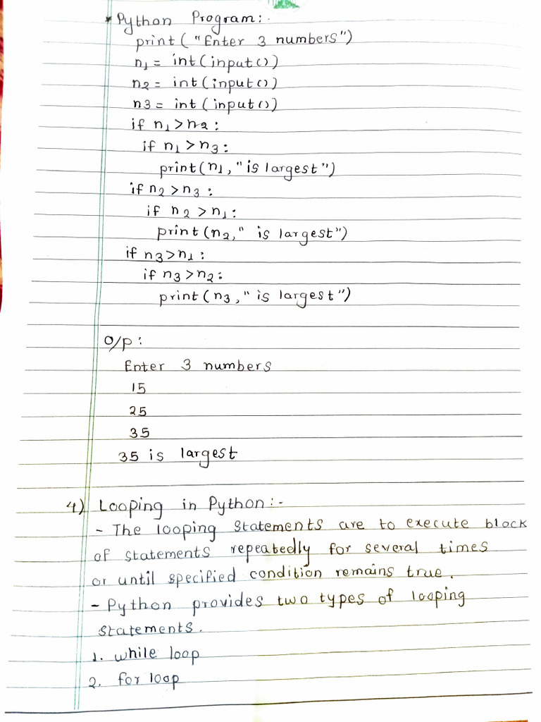 Unit 2 Python Operators and Control Flow Statements Part2 (1) | PDF ... Unit 2 Python Operators and Control Flow Statements Part2 (1) | PDF ...