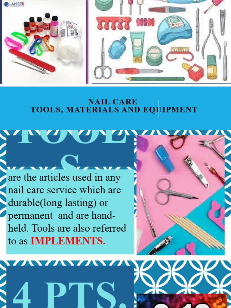 Nail Care Tools Materials and Equipment | Download Free PDF | Nail ...