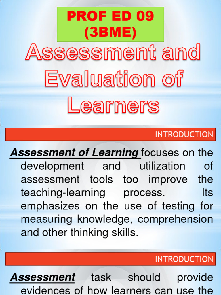 01 Basic Concepts on Measurement and Evaluation | PDF | Educational Assessment | Learning