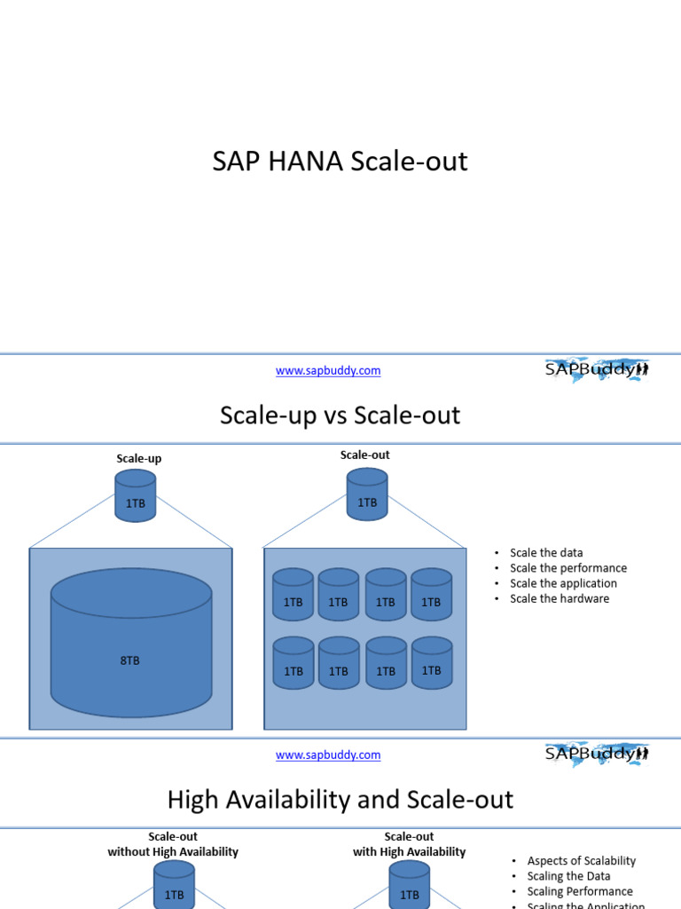 SAP HANA Scale-out Strategies | PDF | Scalability | Computer Data