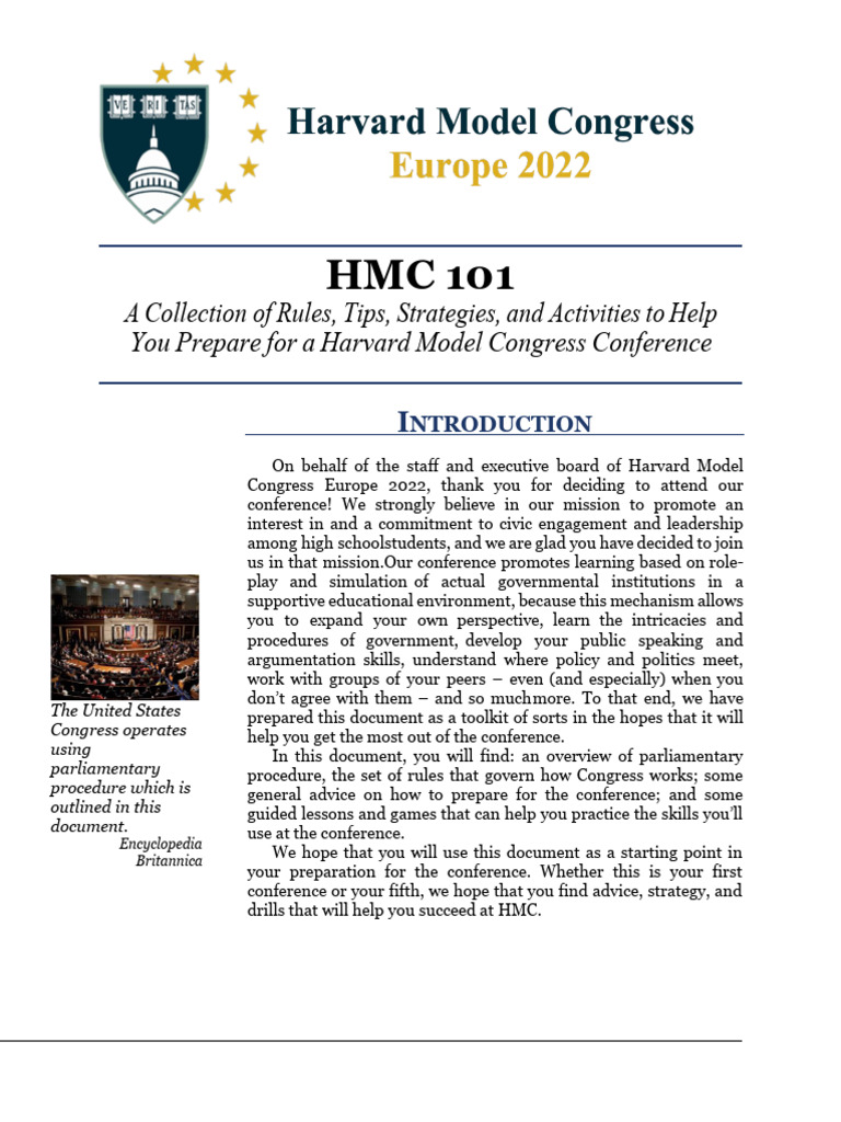 Hmce 2022 - HMC 101 | PDF | Committee | Bill (Law)