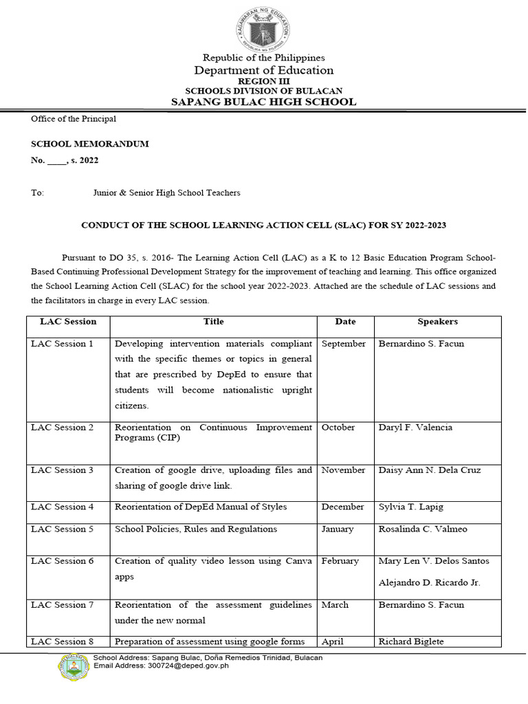 SLAC-2022-2023 (1) | PDF