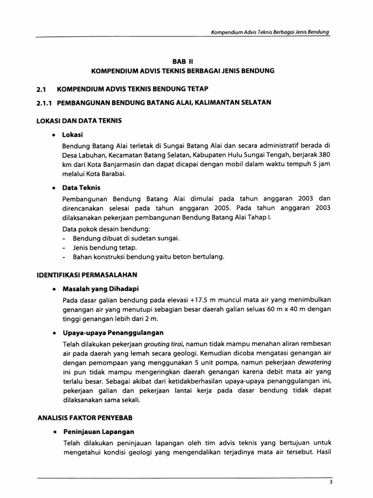 Jenis Bendung - 03 Bendung Tetap | PDF