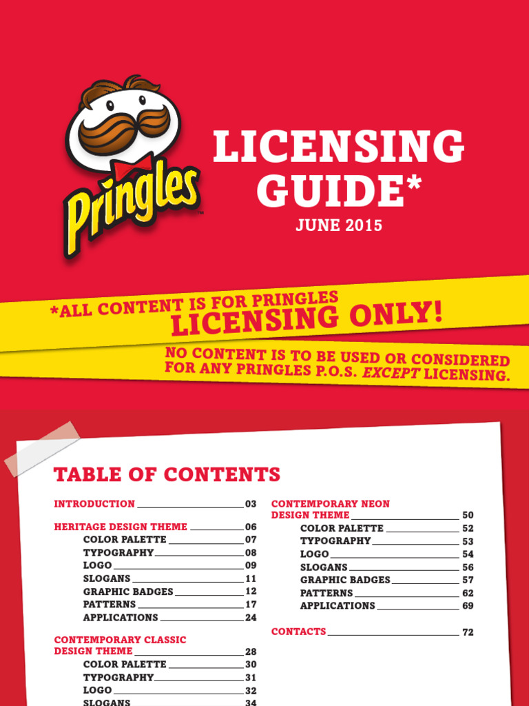 Pringles Brand Guidelines Overview | PDF | Logos | Graphic Design