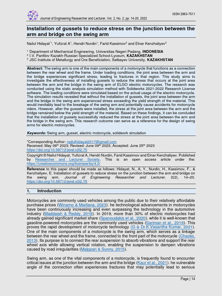 Installation of Gussets To Reduce Stress On The Ju | PDF | Strength Of ...