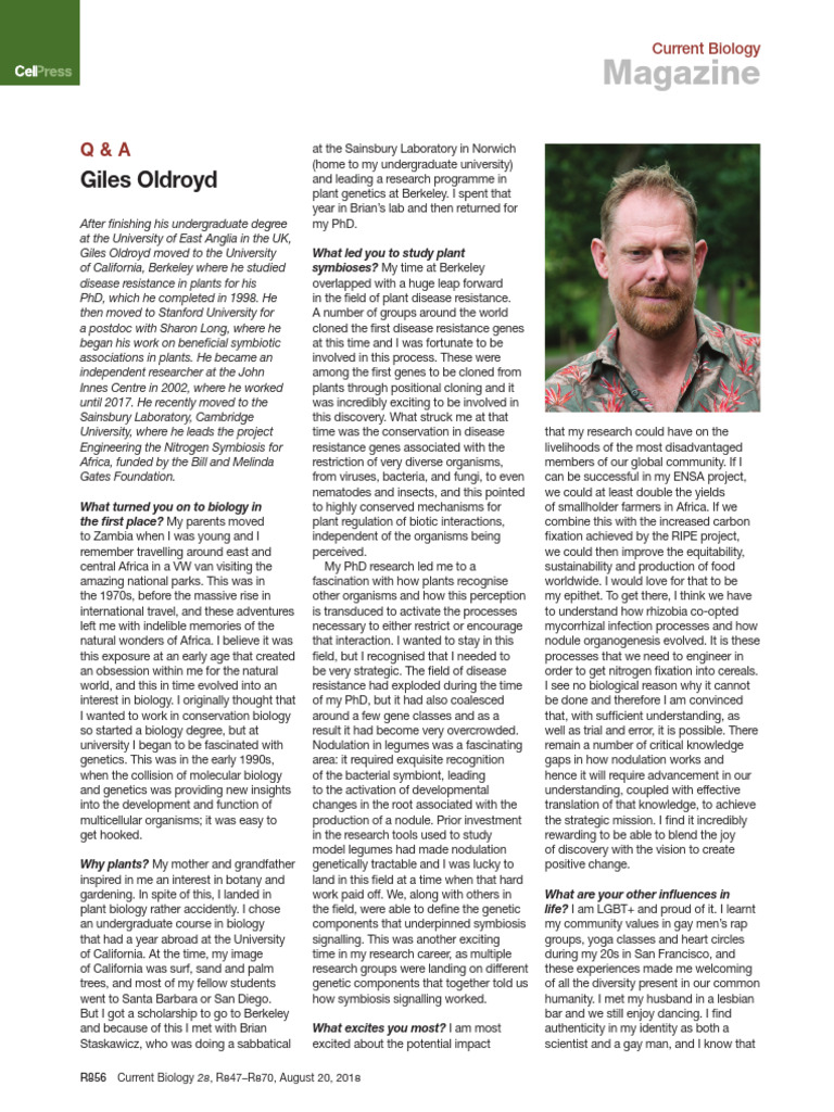 Giles-Oldroyd 2018 Current-Biology | Download Free PDF | Parasitism ...