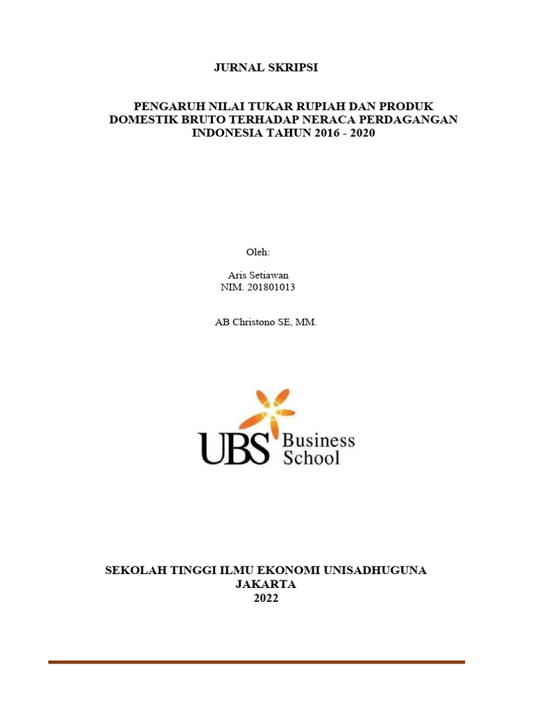 Jurnal Aris Setiawan | PDF