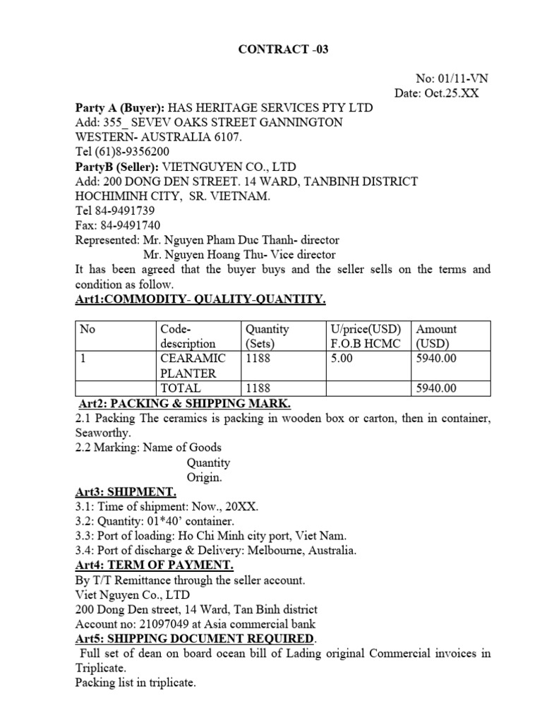 CONTRACT 3 | PDF | Arbitration | Business Law