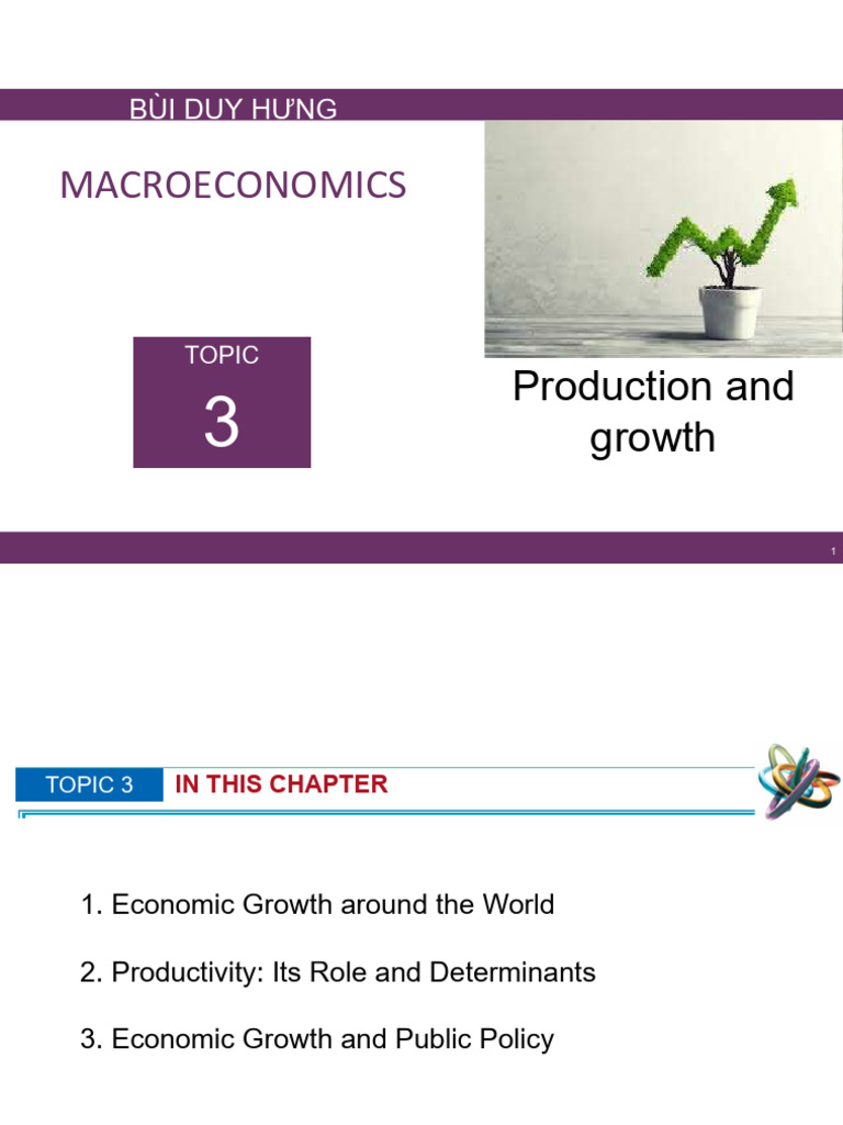 Topic 3 Production and Growth | PDF | Economic Growth | Human Capital