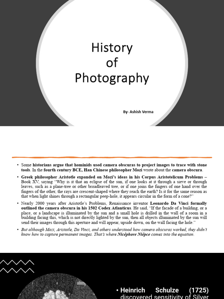 History of Photography_Summary | PDF | Imaging | Artistic Techniques
