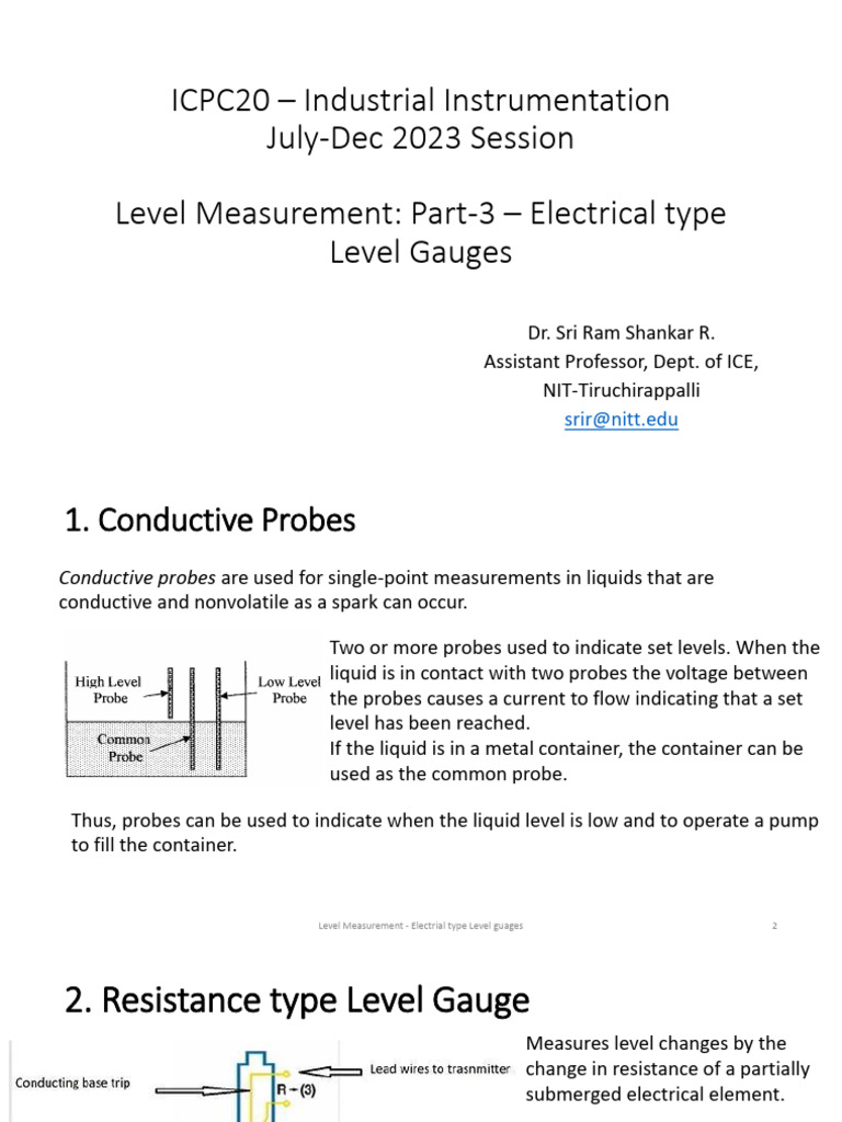 Level_Measurement_Part_3_Electrical_Level_Gauges | PDF | Capacitance ...