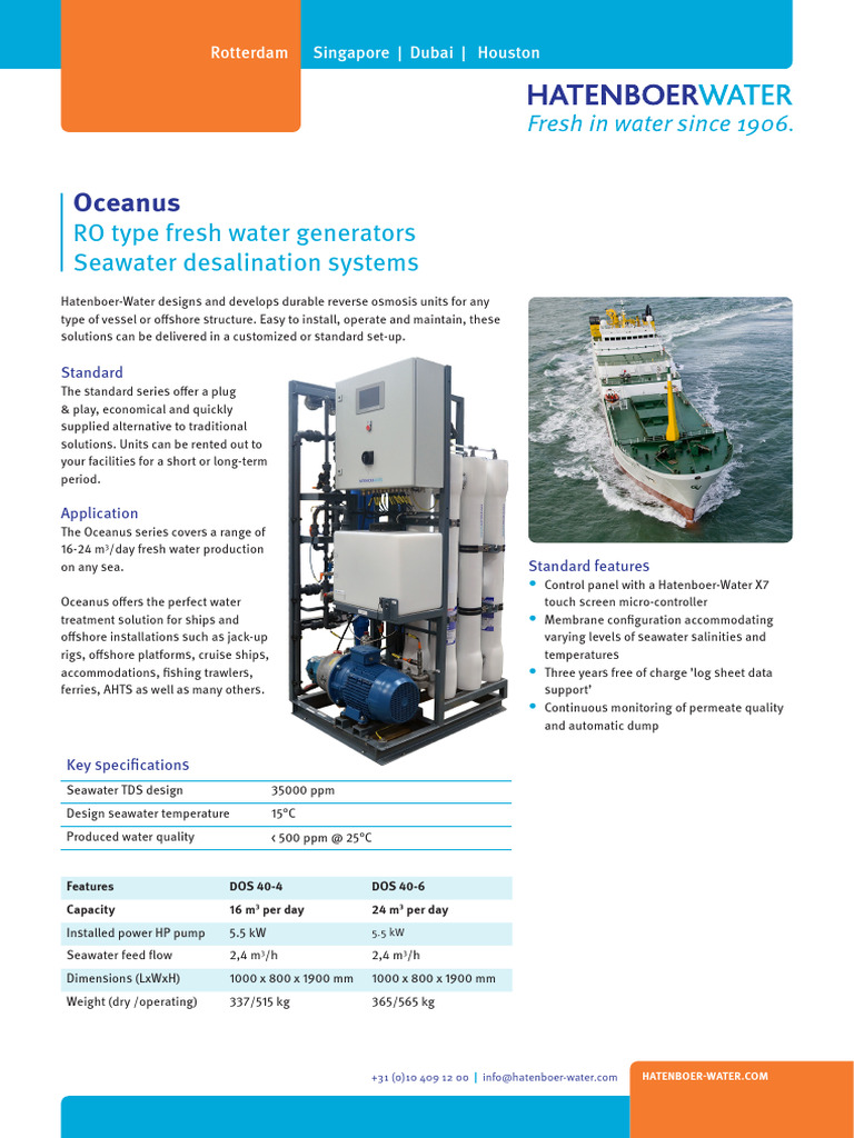 PDS Oceanus RO UK 2022 | PDF | Environmental Engineering | Water