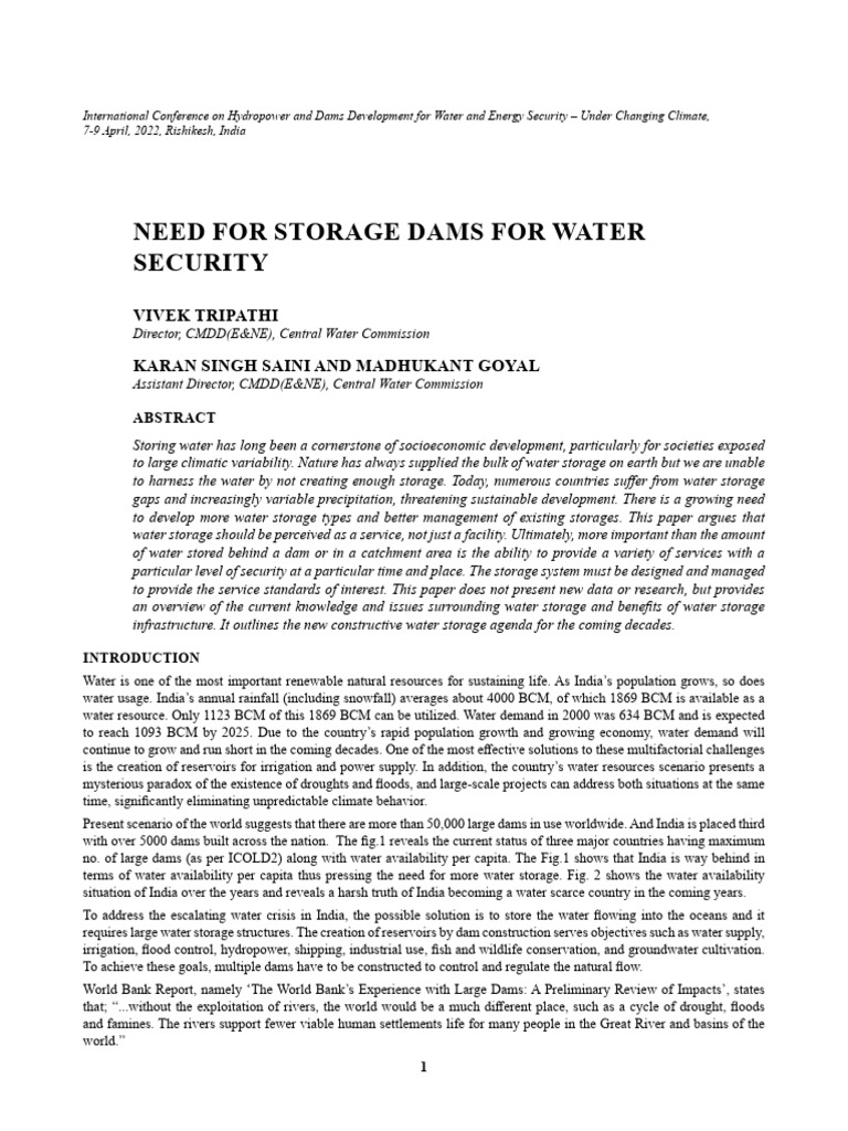 Dams | PDF | Hydroelectricity | Earth Sciences