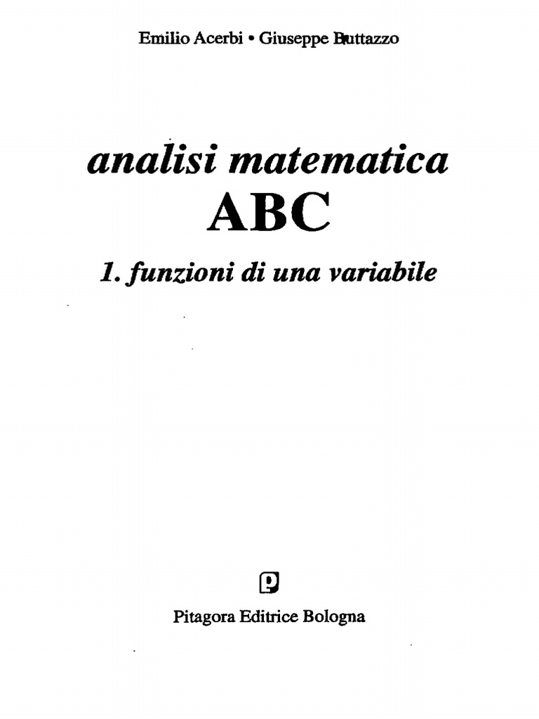 Zlib - Pub Analisi Matematica ABC 1 | PDF Zlib - Pub Analisi Matematica ABC 1 | PDF