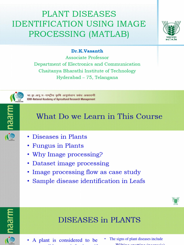 Plant Disease Detection via Image Processing | PDF | Support Vector ...