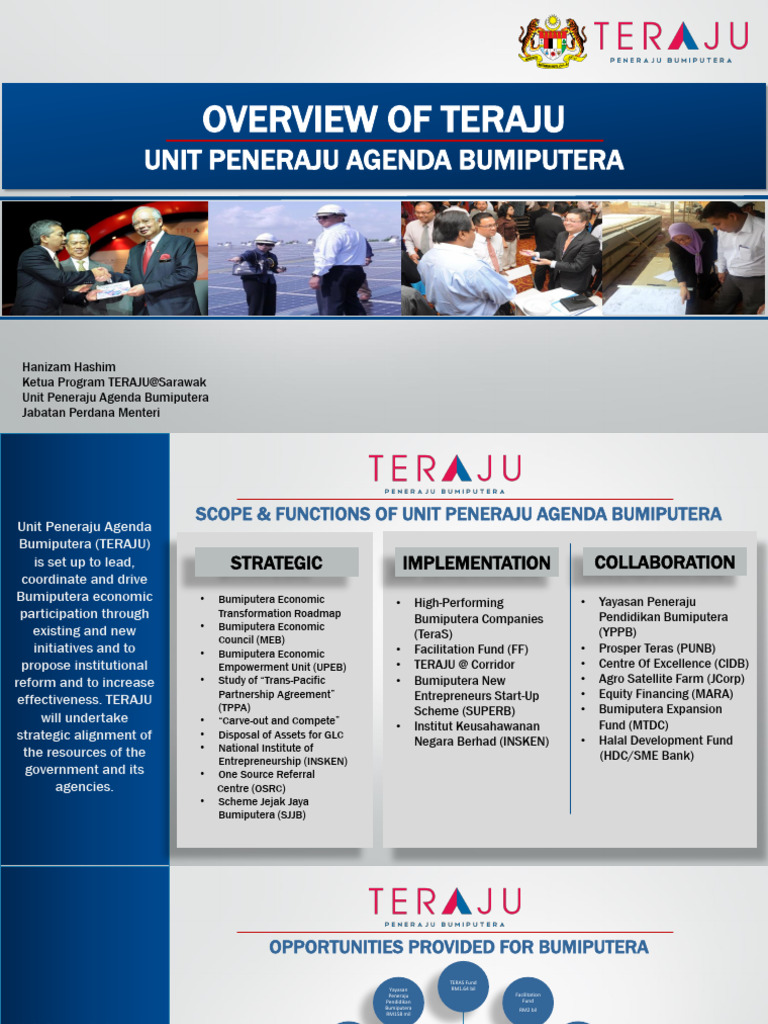 Overview of TERAJU Initiatives | PDF | Entrepreneurship | Business ...