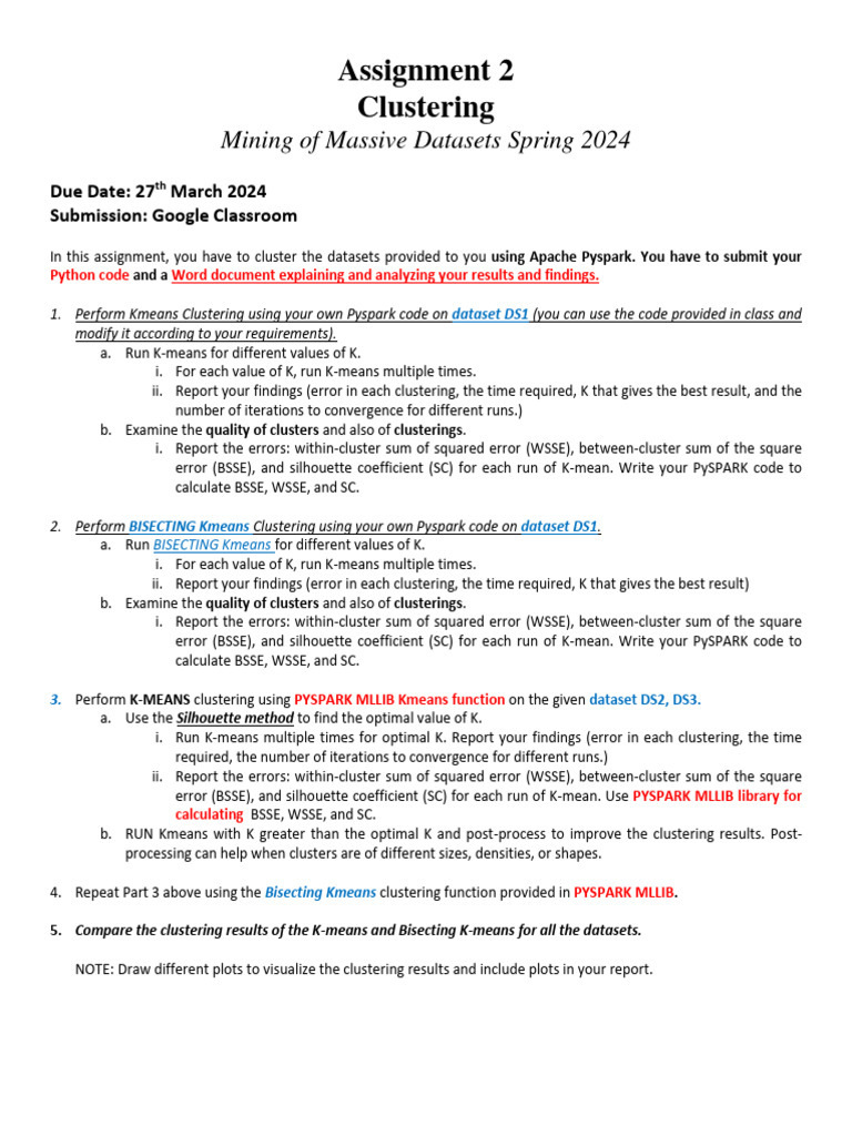 Clustering MMD | Download Free PDF | Cluster Analysis | Apache Spark