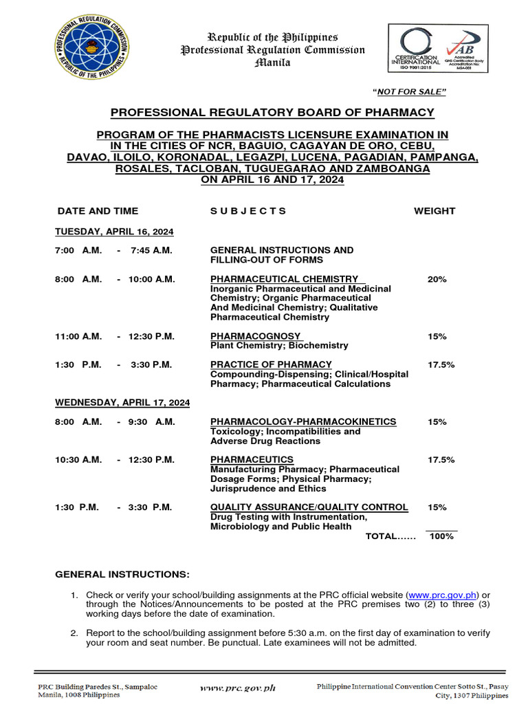 Program April 2024 PHLE | PDF | Pharmacy | Pharmacist
