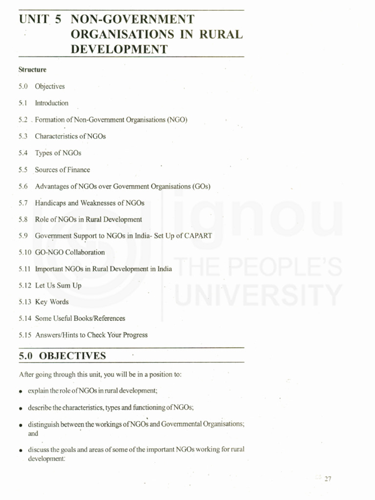 Unit 5 | PDF | Non Governmental Organization