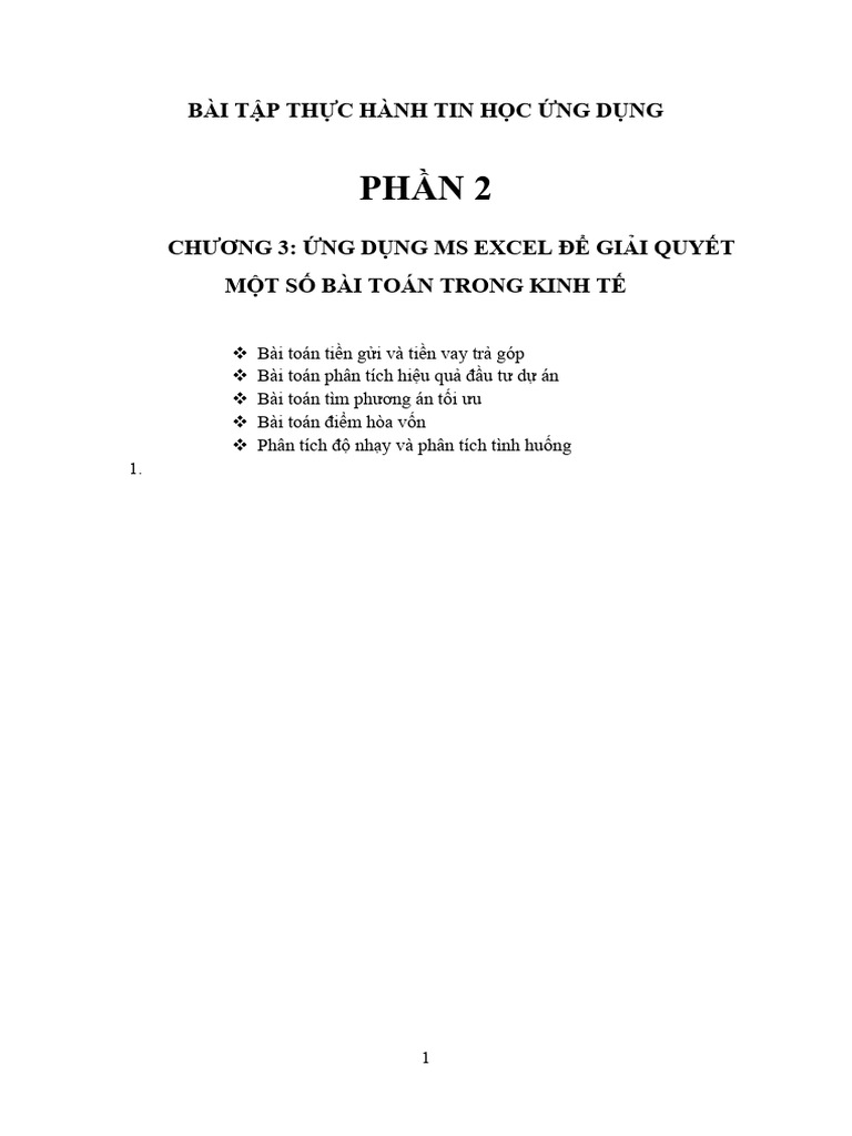 Thuc Hanh THUD-Chuong 3-Excel | PDF