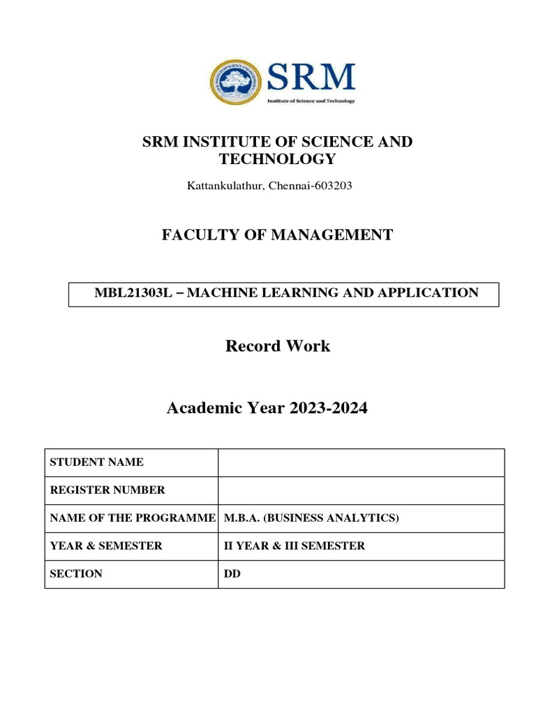 ML Record 2-Ba | PDF | Receiver Operating Characteristic | Statistical Classification