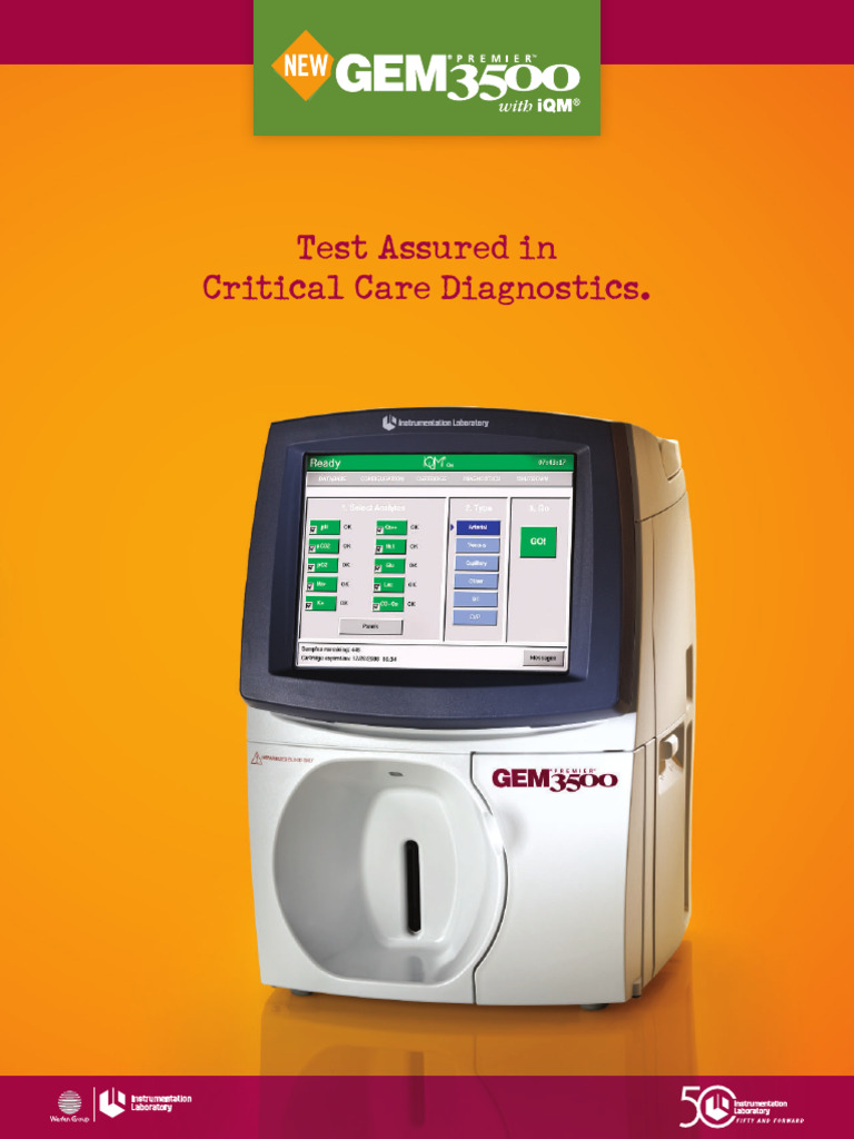 GEM Premier 3500 Brochure | PDF | Quality Assurance | Real Time Computing