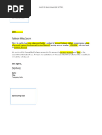 Sample Bank Good Standing Letter | PDF | Career & Growth