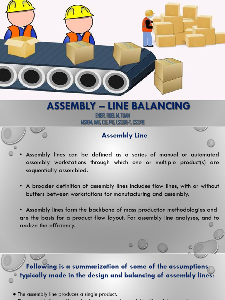 PPT7 Assembly-Line Balancing | PDF | Applied Mathematics