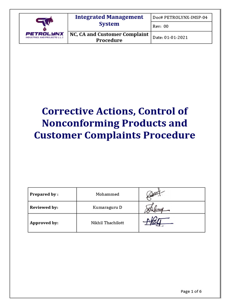 NCR Procedure | PDF | Business