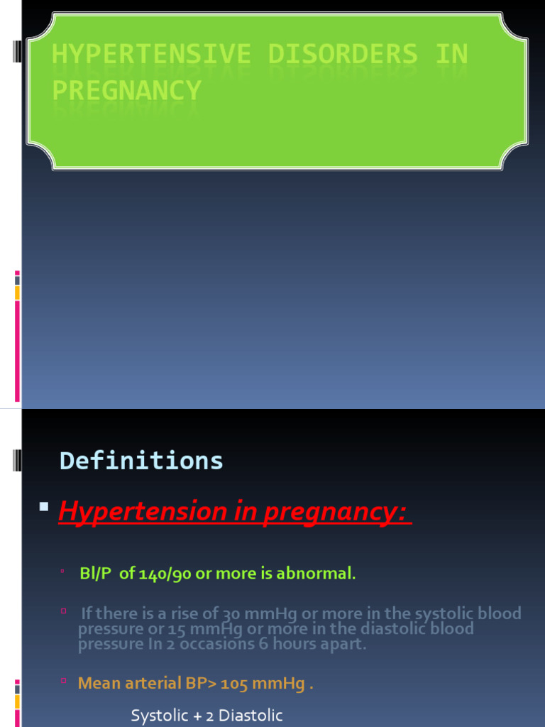 10-Hypertention in Pregnancy | PDF | Hypertension | Causes Of Death