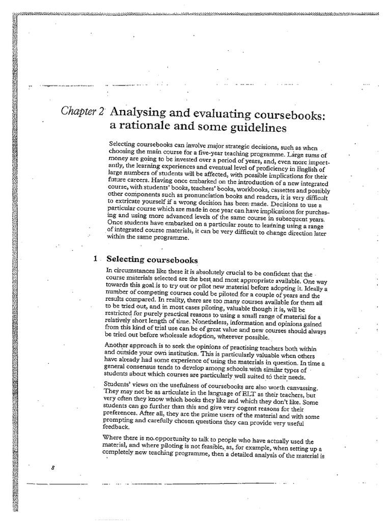 Choosing Your Coursebook (Handbooks For The English Classroom) by Alan ...